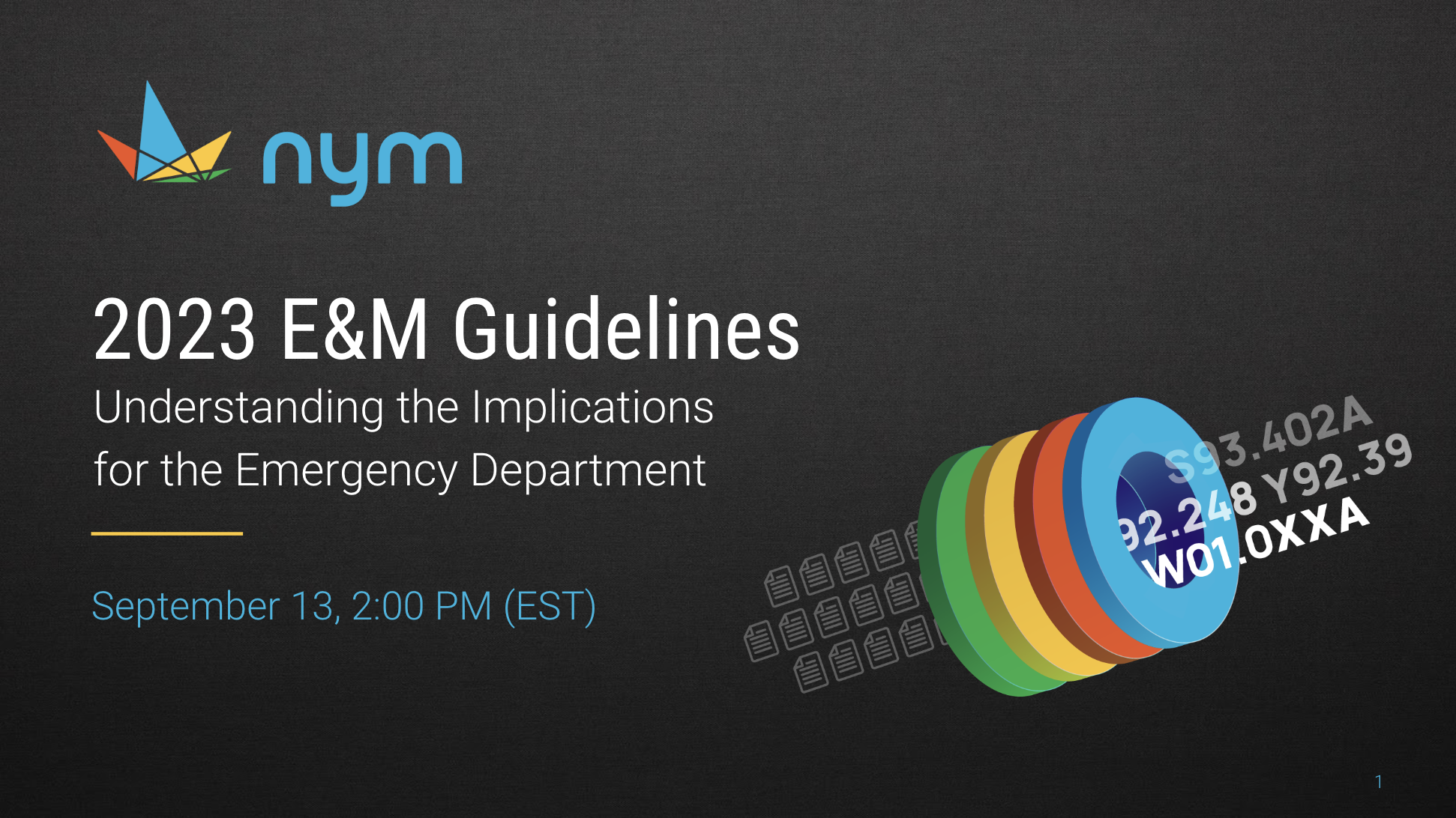 Watch page - 2023 E&M Guidelines: Understanding the Implications for the ED